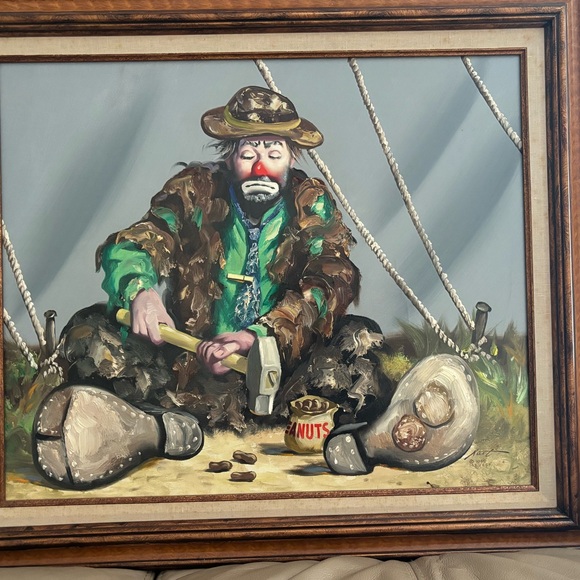 Art | Oil Painting By Rust Of Emmett Kelly The Famous Clown Number 142 ...